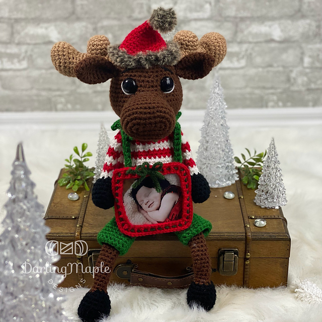 Ravelry: Melvin the Moose Shelf Sitter pattern by Darling Maple Designs