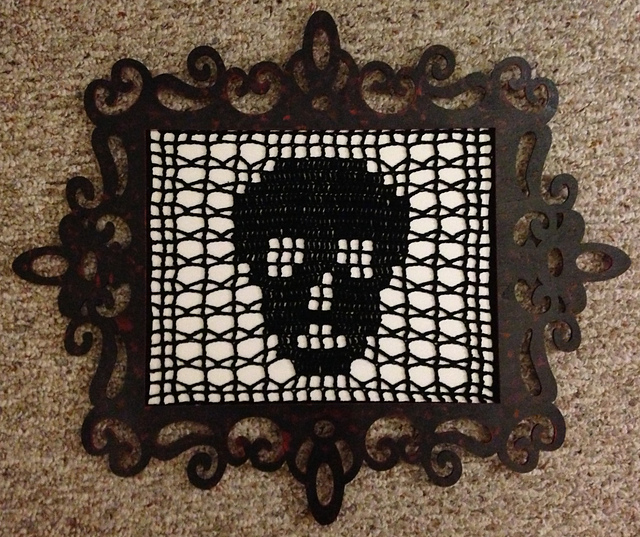 Ravelry: Filet Skull Doily pattern by Maria Merlino