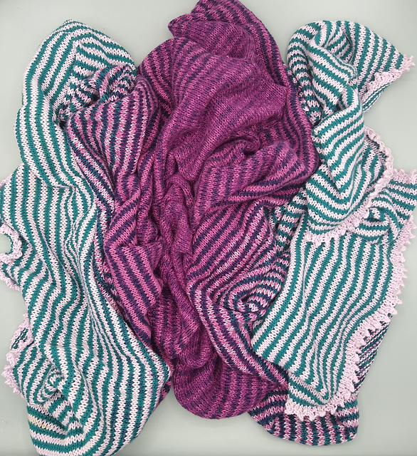 Ravelry: Dahlia Shawl / Blanket pattern by Adelle Gardiner