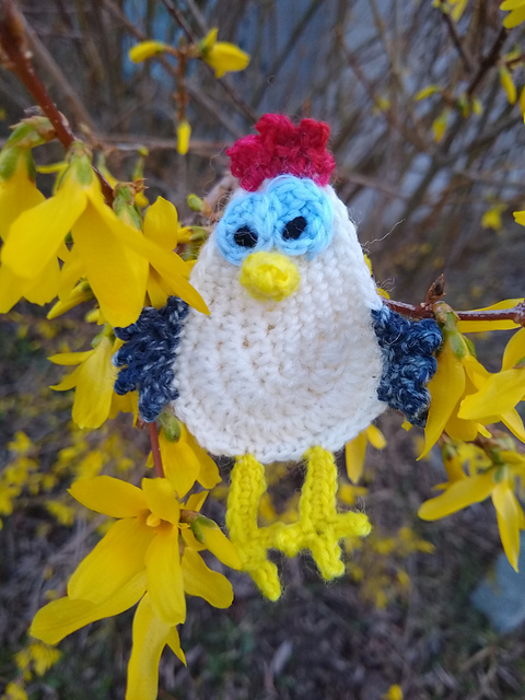 Ravelry: Chicken Applique pattern by Heike Strecker