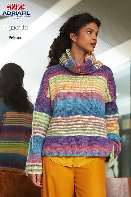 Ravelry: Adriafil Prisma pullover pattern by Adriafil Yarn