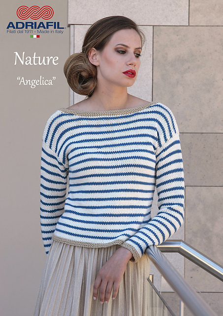 Ravelry: Adriafil Angelica Pullover pattern by Adriafil Yarn