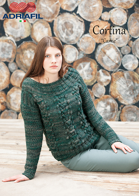 Ravelry: Adriafil Carrie Pullover pattern by Adriafil Yarn