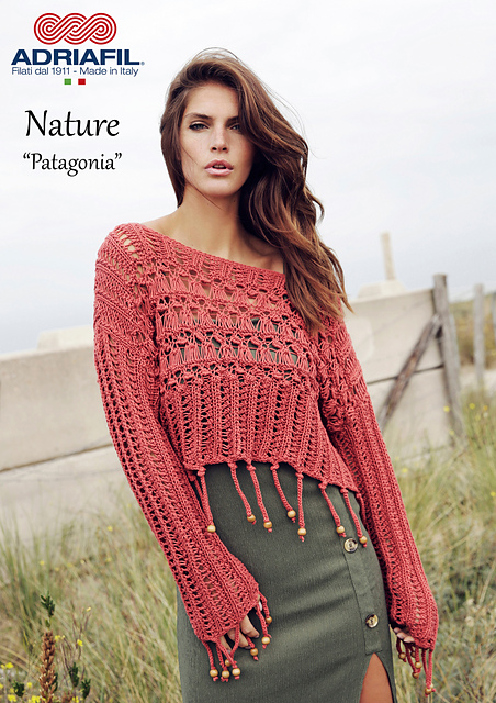Ravelry: Adriafil Patagonia Pullover pattern by Adriafil Yarn
