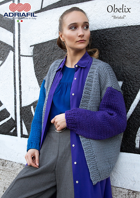 Ravelry: Adriafil Bristol cardigan pattern by Adriafil Yarn