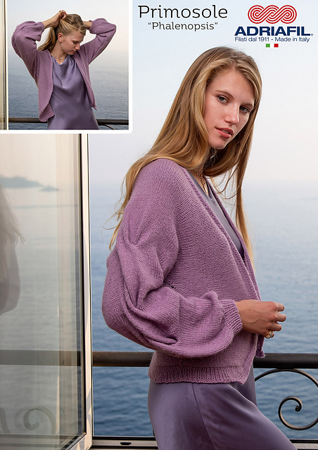 Ravelry: Adriafil Phalaenopsis cardigan pattern by Adriafil Yarn