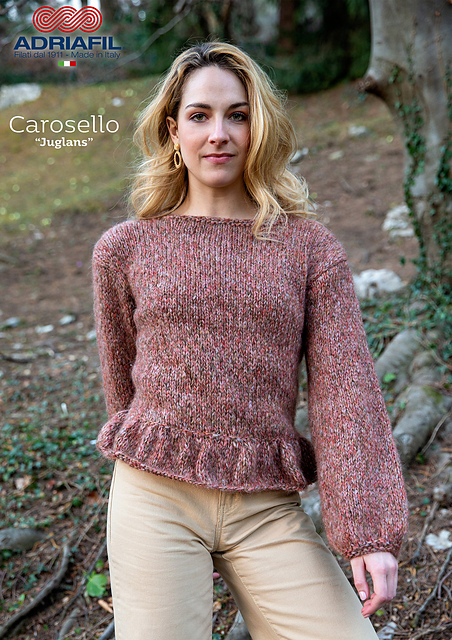 Ravelry: Adriafil Juglans pullover pattern by Adriafil Yarn