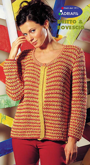 Ravelry: Greed Jacket pattern by Adriafil Yarn