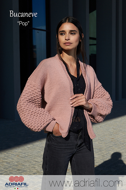 Ravelry: Adriafil Pop cardigan pattern by Adriafil Yarn