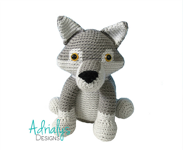 Ravelry: Gabriel the Grey Wolf pattern by Adriana Aguirre