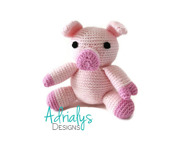Ravelry: Phoebe the Pig pattern by Adriana Aguirre