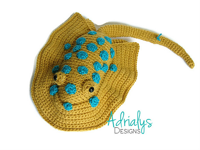 Ravelry: Santino the Blue-Spotted Stingray pattern by Adriana Aguirre