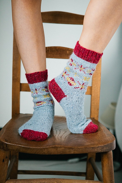 Ravelry: Cosy Colourwork Socks pattern by Vicki Brown