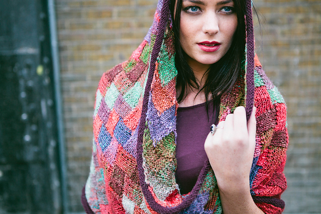 Ravelry: Noro Entrelac Snood pattern by Kim Botly