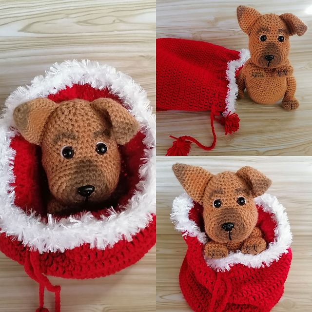 Ravelry: Xmas Puppy For Suzette pattern by Aileen Van der Berg