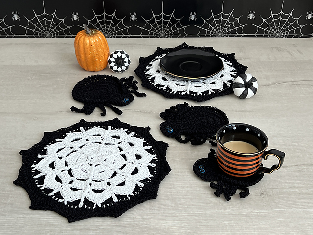 Ravelry: Spider Web Hot Plate and Coaster pattern by Aimee Cunningham