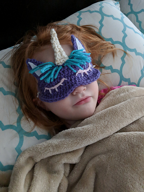 Ravelry: Child's Unicorn Sleep Mask pattern by AiraVOcreations