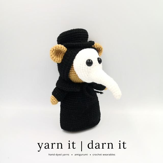 Ravelry: Plague Doctor Bear pattern by Aixan Legasto