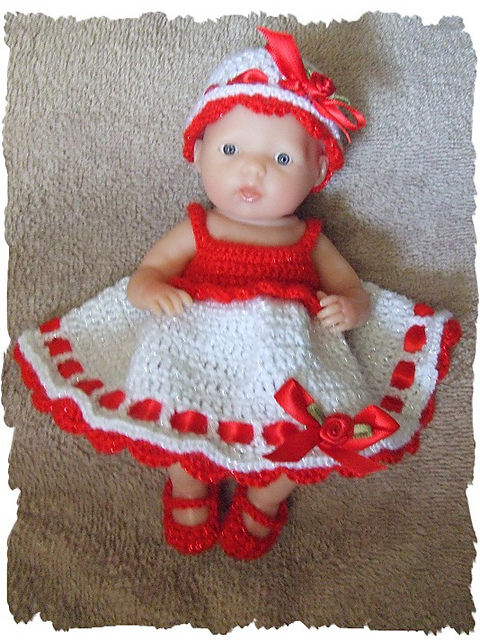 Ravelry: Festive Dress Set pattern by Amy Carrico