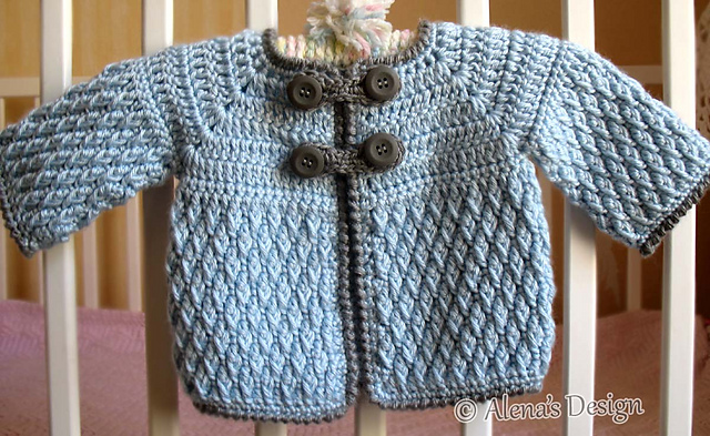 Ravelry: Baby Diamond Jacket pattern by Alena Byers