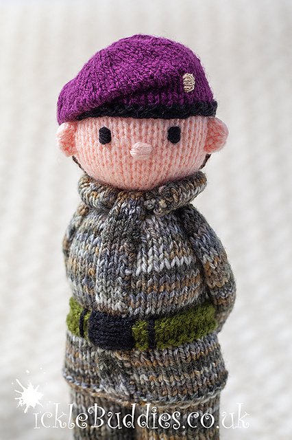 Ravelry: Knitted Soldier in Camouflage pattern by Alison Greenwood