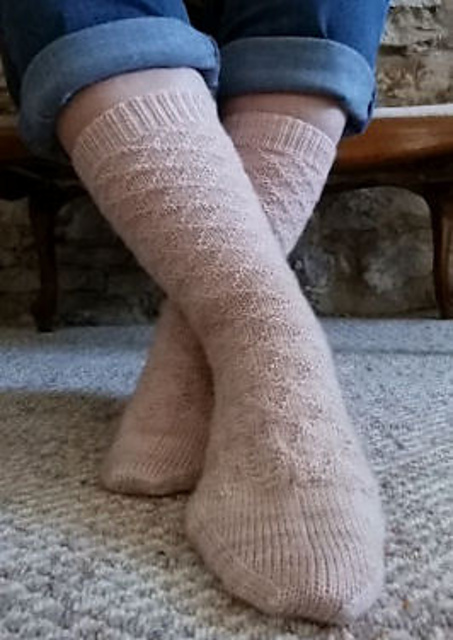 Ravelry: Rose Ladder Socks pattern by Alison Manning