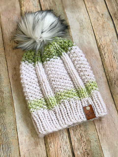 Ravelry: Snowy Hills Beanie pattern by Ali Knits Co