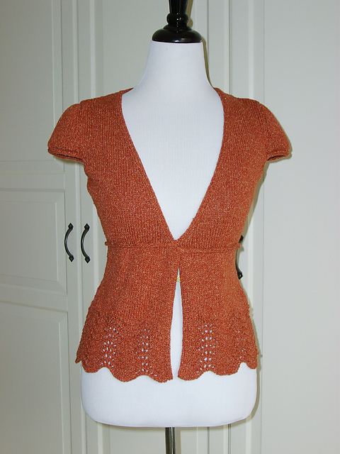 Ravelry: Orange Wave Cardigan pattern by Jennifer Lang