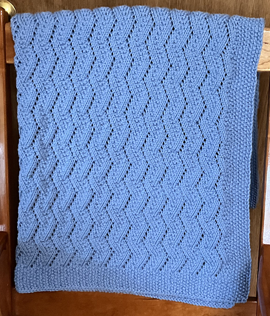 Ravelry: Lace Diagonal Basketweave Blanket pattern by Alice Kalush