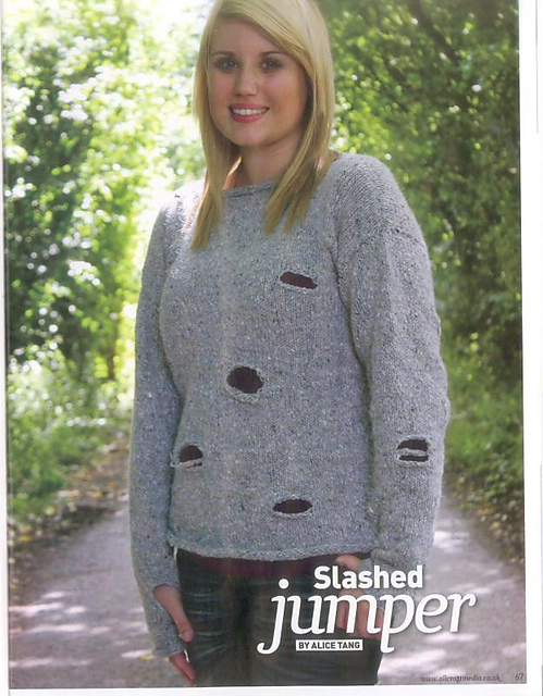 Ravelry: Slashed Jumper pattern by Alice Tang