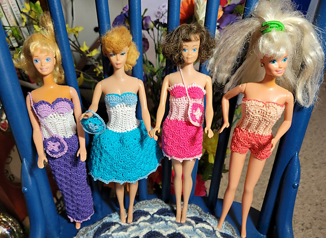 Ravelry: Fashion Doll Shell Stitch Dress and Romper pattern by Alice ...