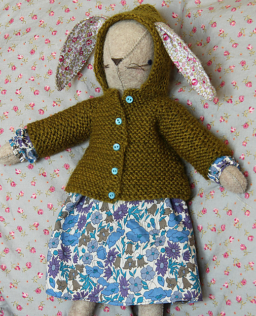 Ravelry: Little Hooded Coat for Rabbits pattern by Alicia Paulson