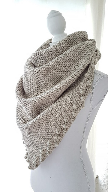 Ravelry: Triangle Shawl pattern by Frisian Knitting