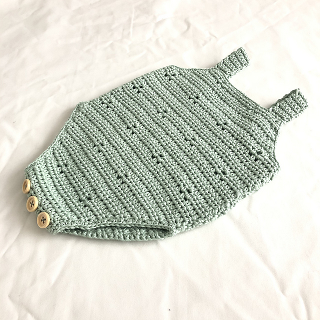 Ravelry: baby romper Audrey pattern by Frisian Knitting
