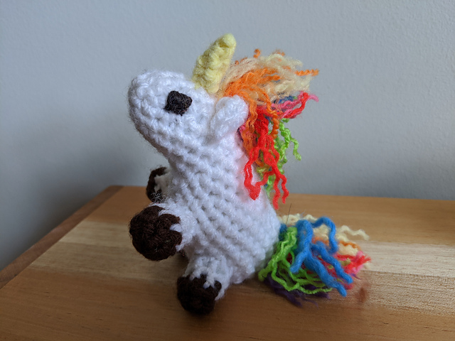 Ravelry: Jester's Pocket Unicorn pattern by Abbey Normal Stitches