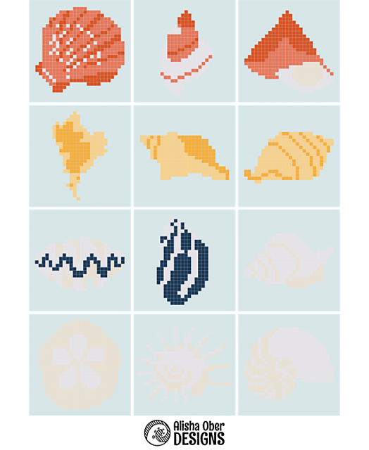 Ravelry: Seashell C2C Blocks pattern by Alisha Ober