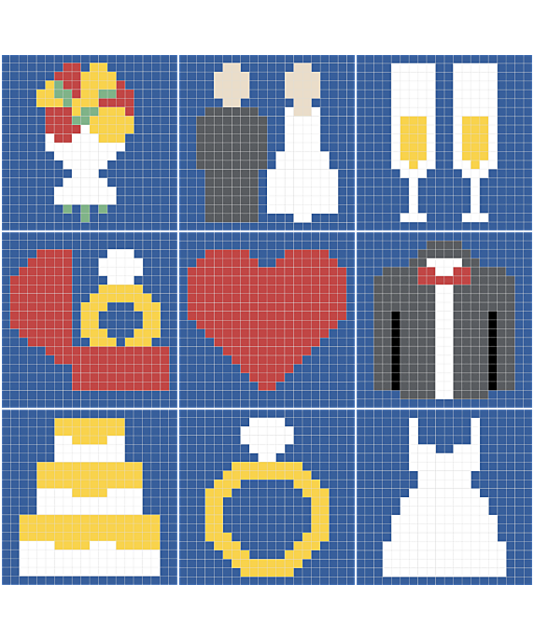 Ravelry: Wedding C2C Blocks pattern by Alisha Ober