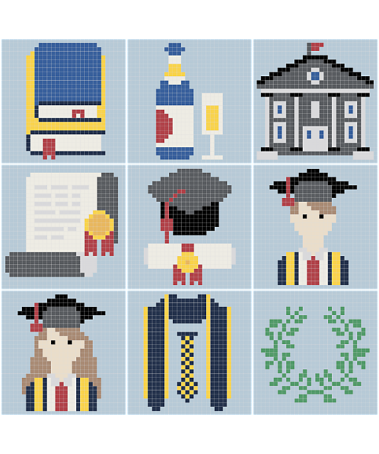 Ravelry: Graduation C2C Blocks pattern by Alisha Ober