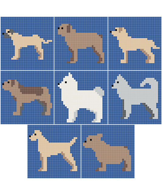 Ravelry: Dog Collection II C2C Blocks pattern by Alisha Ober