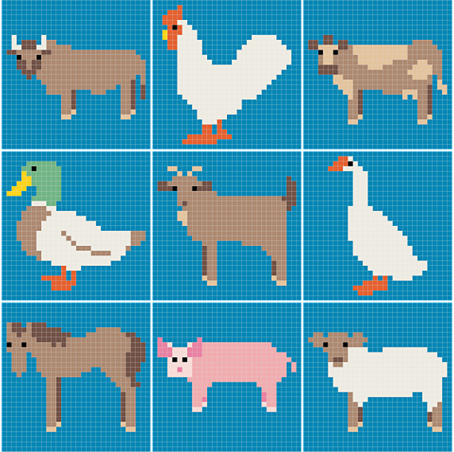 Ravelry: Farm Animals pattern by Alisha Ober
