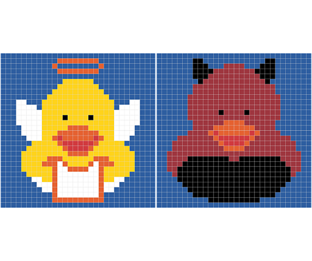 Ravelry: Angel & Devil Rubber Ducks pattern by Alisha Ober