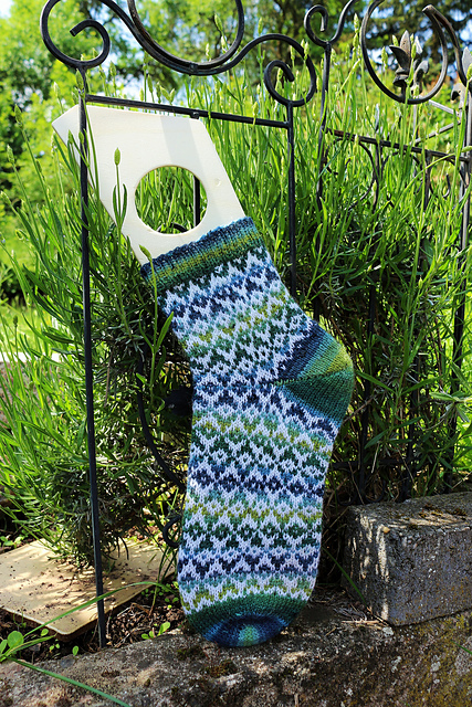 Ravelry: Garden Trellis Socks pattern by Alicia DeHart