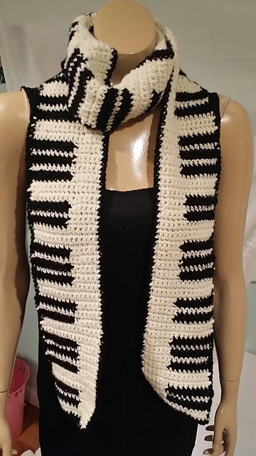 Ravelry: Keyboard Scarf pattern by Lori Baker