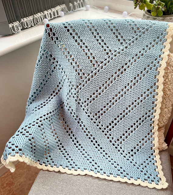 Ravelry: Double Trouble Again Baby Blanket pattern by Alla Bella
