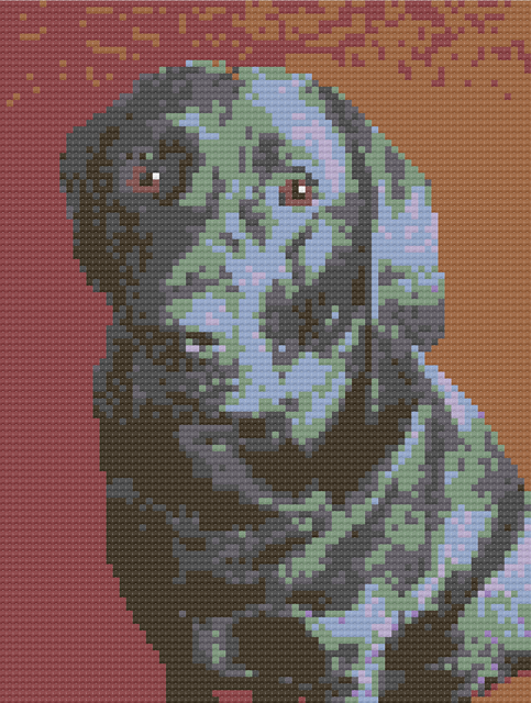 Ravelry: Black Labrador Dog Graphghan pattern by Allyssabeth's Crochet