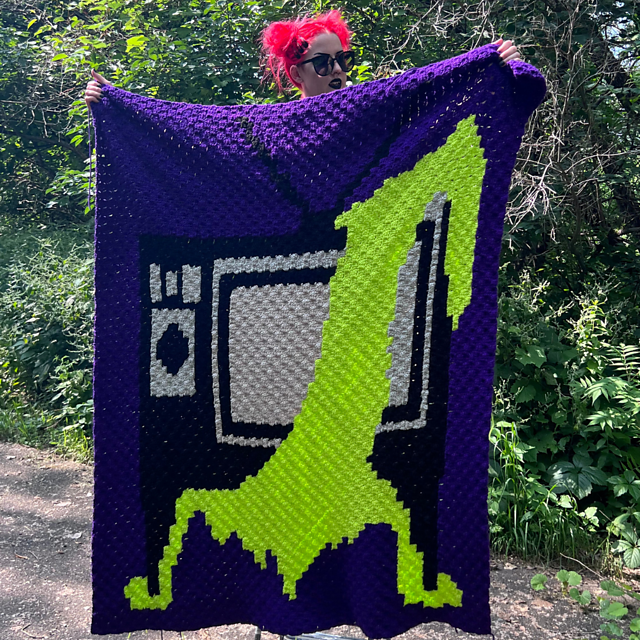 Ravelry: Fiber Fright Nights Blanket pattern by Alt Knots