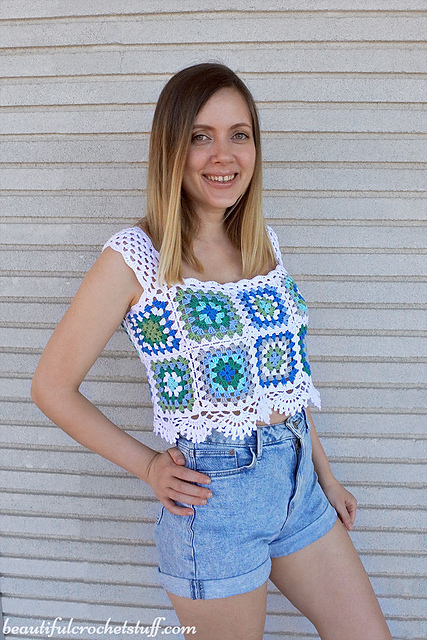 Ravelry: Classic Granny Square Top pattern by Jane Green