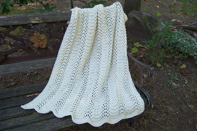 Ravelry: AlwaysRosie's Old Shale Baby Blankets (made two and some ...
