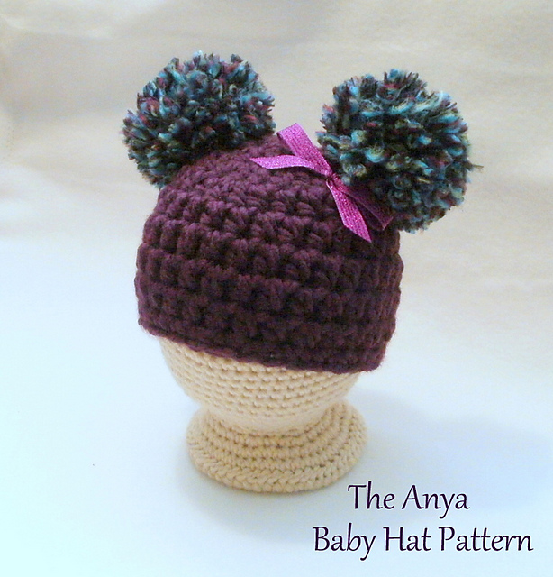 Ravelry: The Anya Baby Hat pattern by Amanda M Ballard