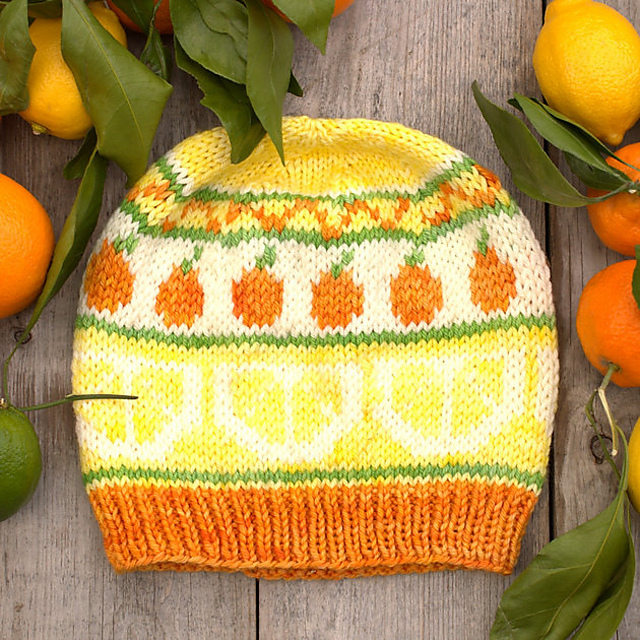 Ravelry: Citrus Industry Beanie pattern by Nancy Bates